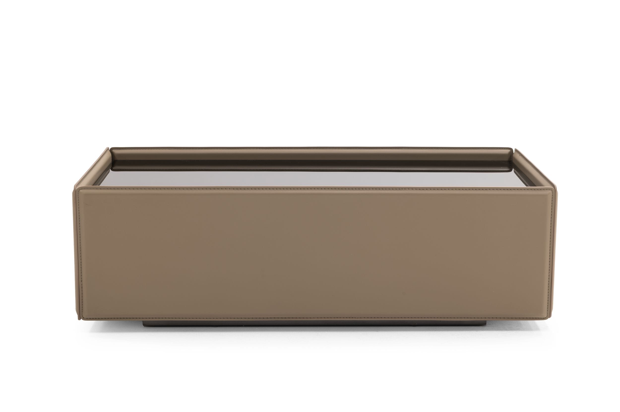 Modrest Vargas Modern Beige Leatherette Coffee Table– KAMROX