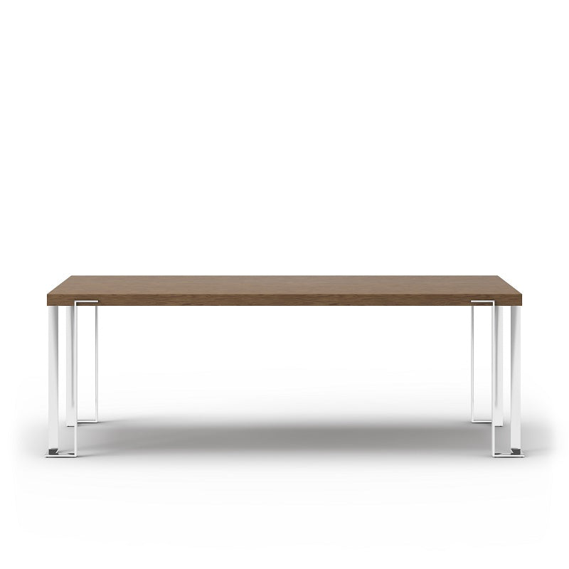 Modrest Heloise Modern Walnut & Stainless Steel Dining Table– KAMROX
